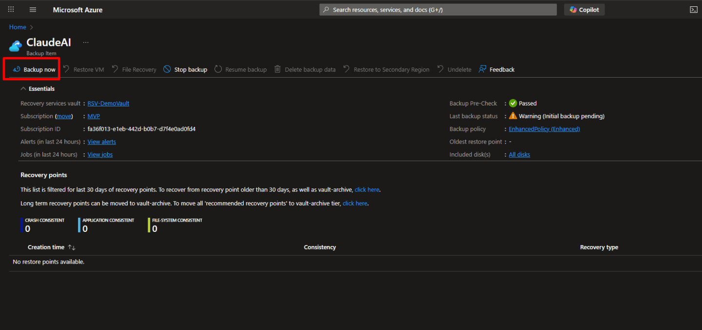 Complete Guide to Azure Backup & Recovery Vault – Adedeji Awolesi