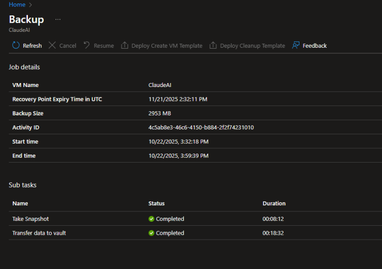 Complete Guide to Azure Backup & Recovery Vault – Adedeji Awolesi