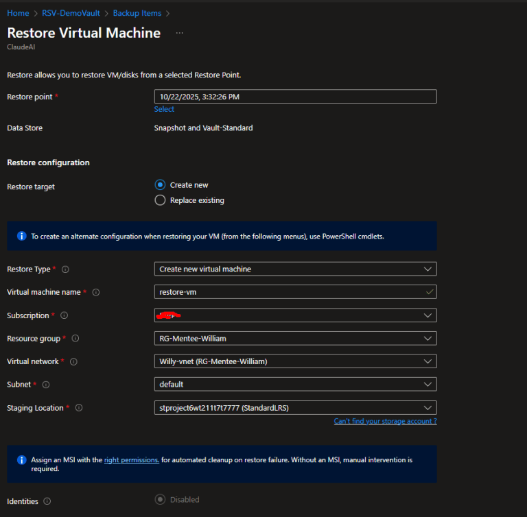 Complete Guide to Azure Backup & Recovery Vault – Adedeji Awolesi